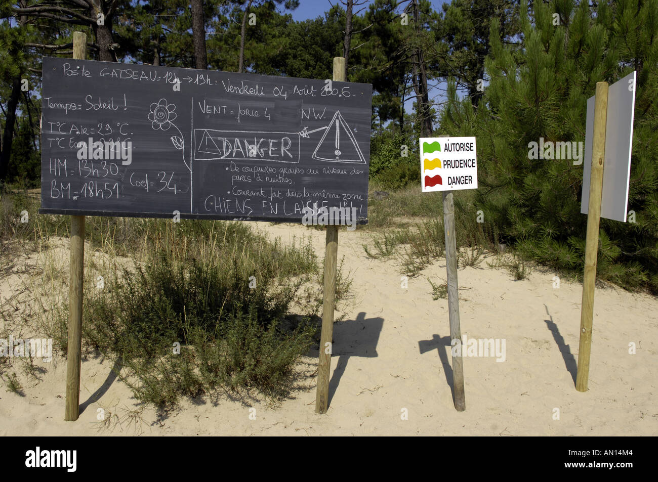 signs sandy sand beach coast coastal seaside traditional typical ile d ...