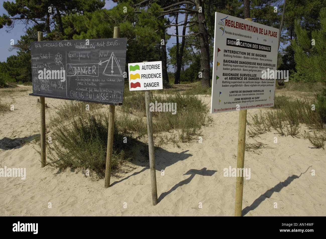 signs sandy sand beach coast coastal seaside traditional typical ile d ...