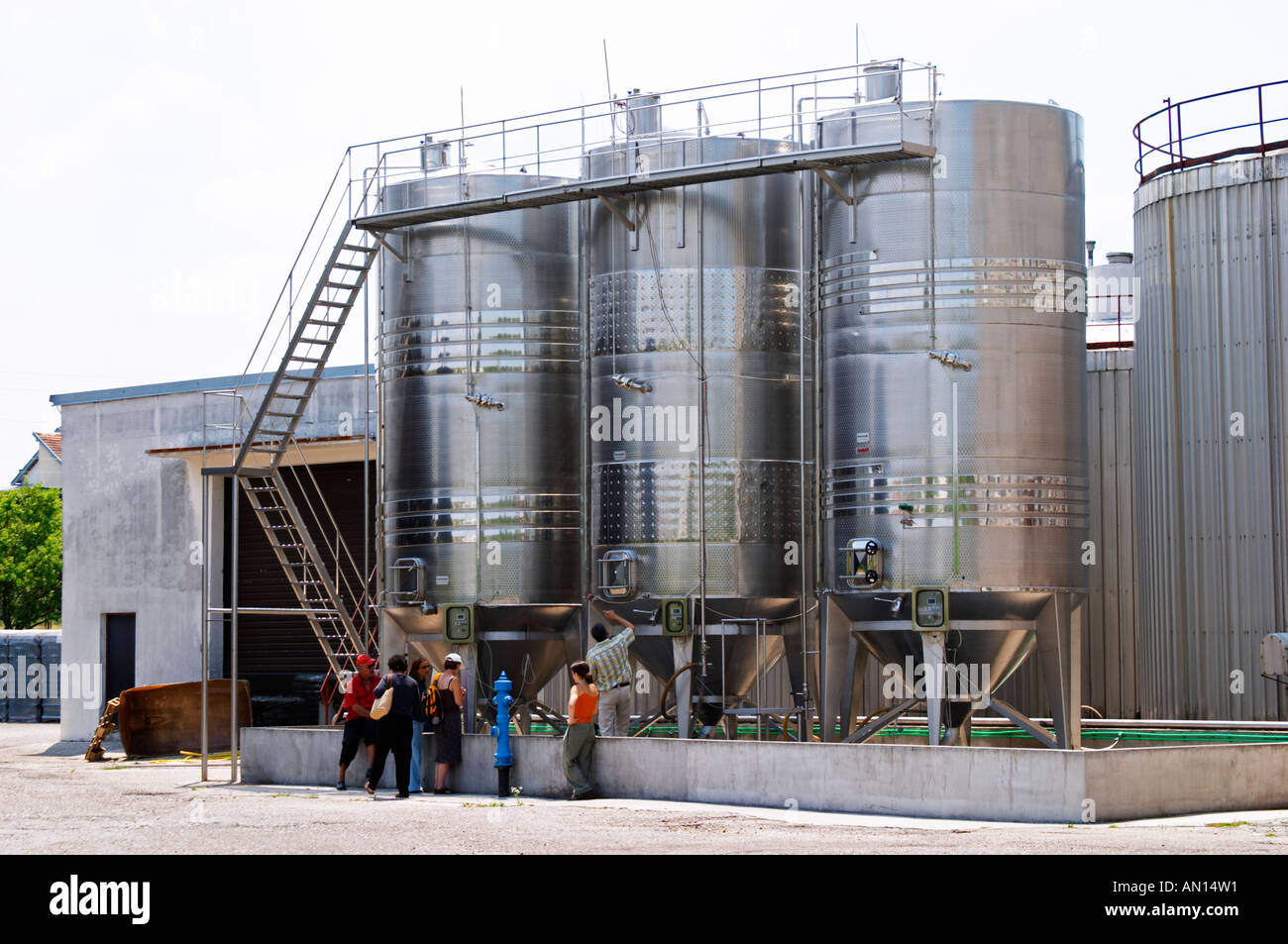 Outside stainless steel fermentation tanks with special design from ...