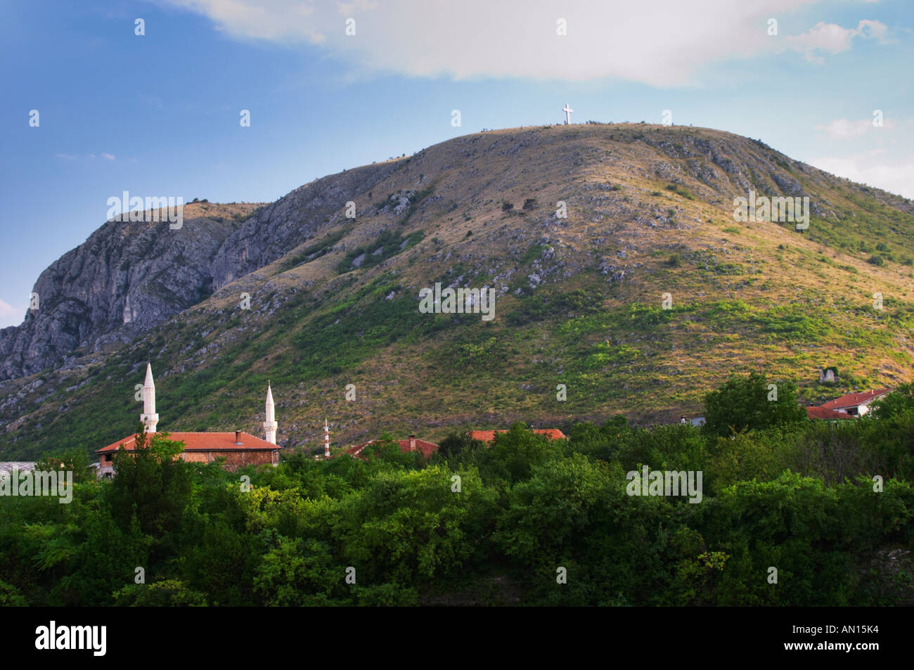 Mostar hill cross hi-res stock photography and images - Alamy