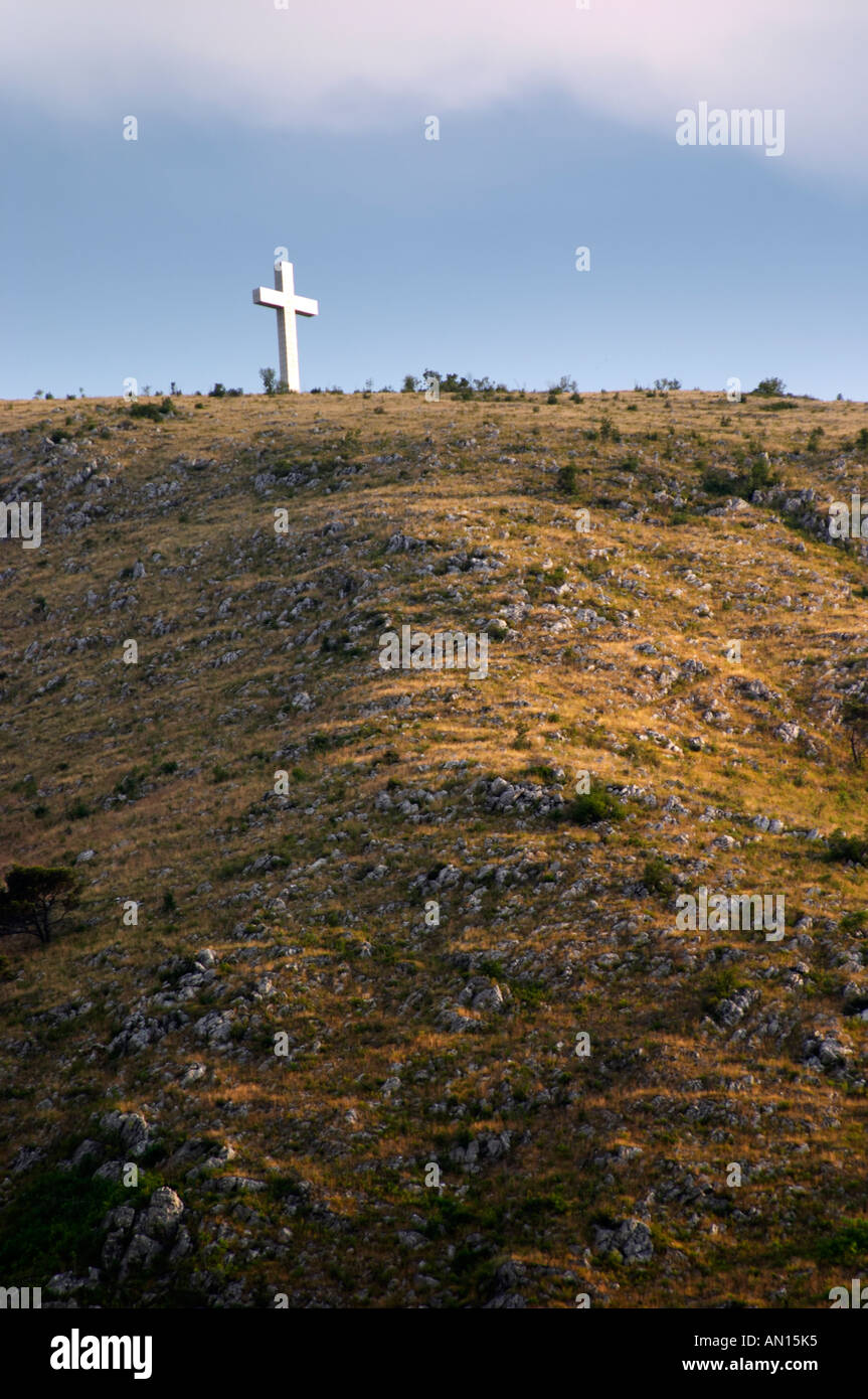 Mostar hill cross hi-res stock photography and images - Alamy