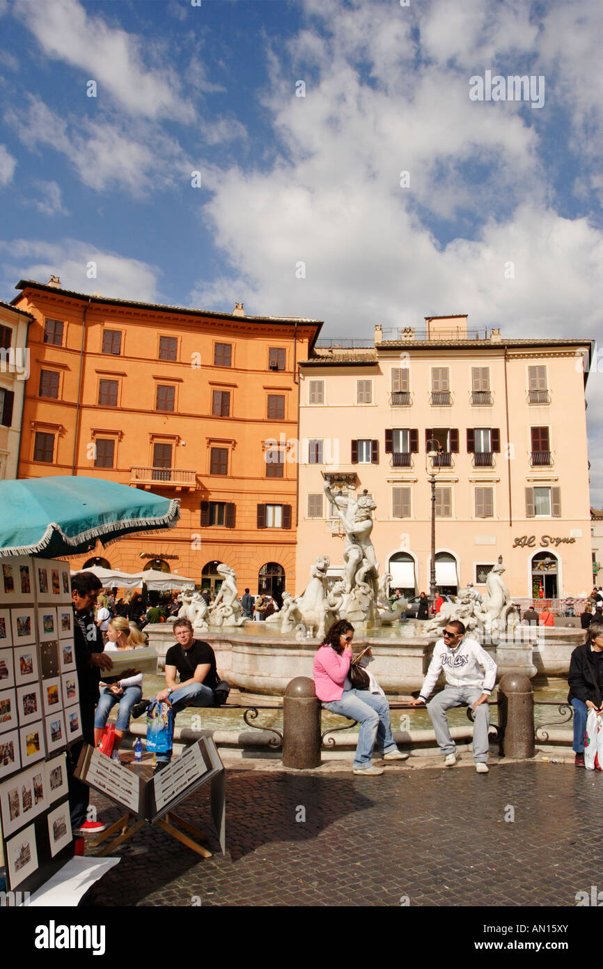 Piazza Navona, Rome, Italy Stock Photo - Alamy