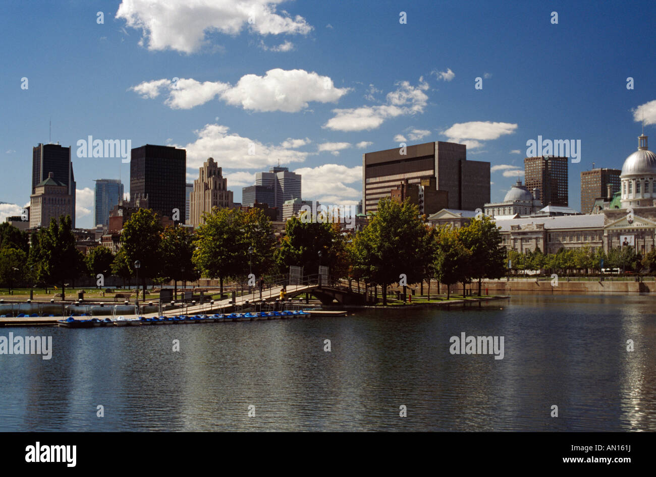 Waterfront view of a city Stock Photo - Alamy