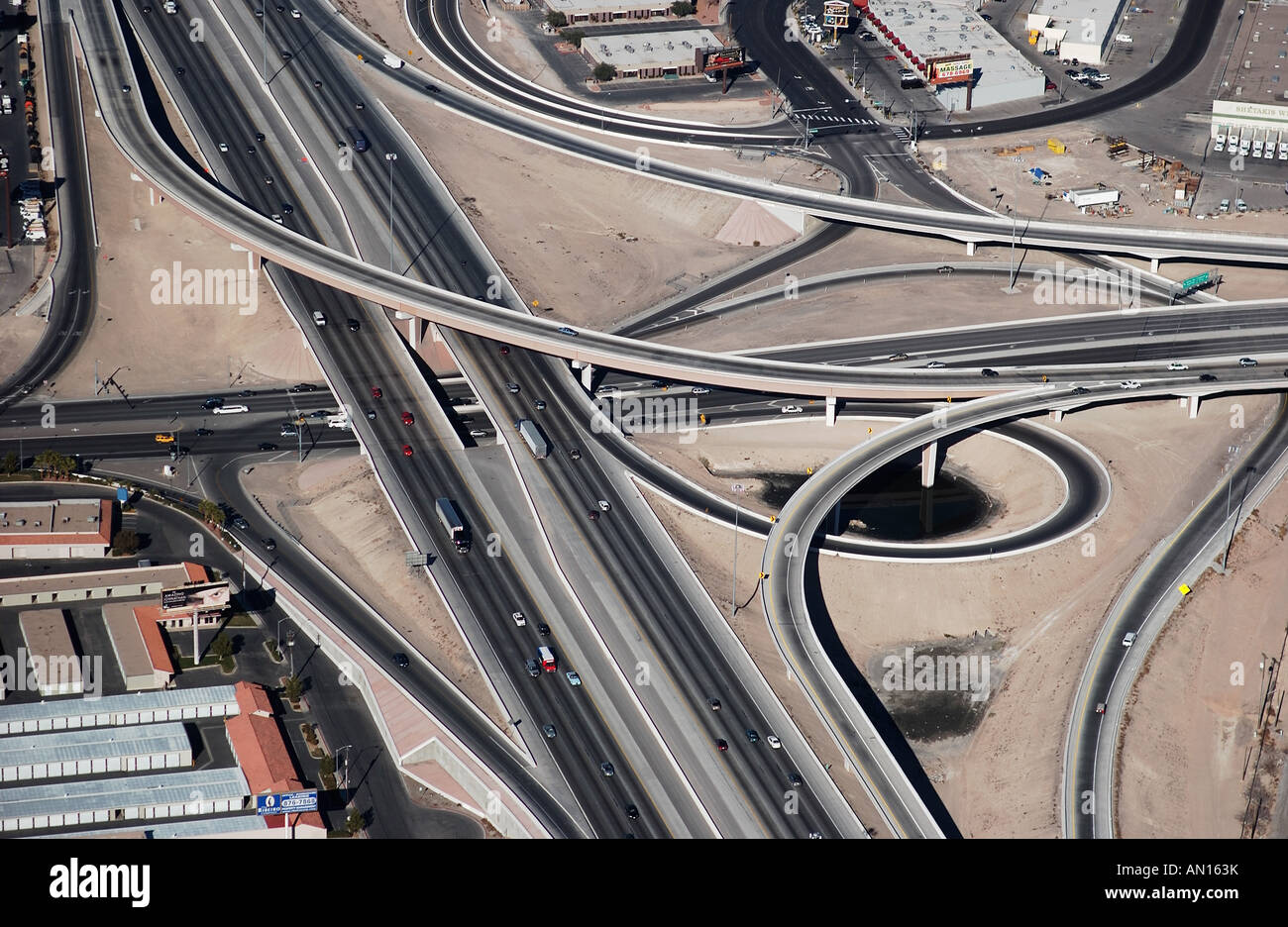 Las Vegas aerial view taken from a blimp Stock Photo - Alamy