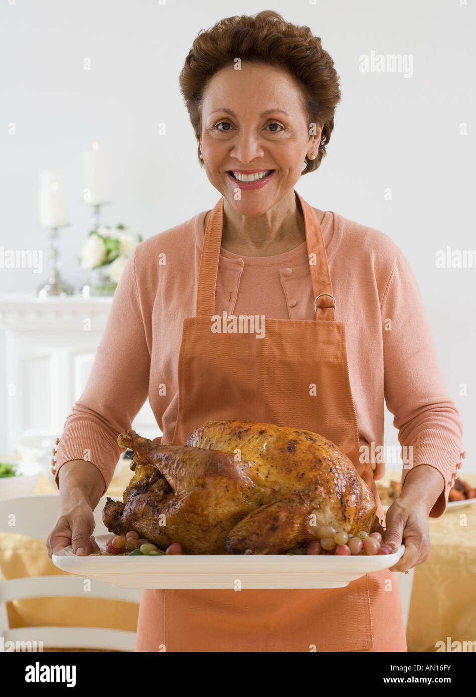 Person holding thanksgiving turkey hi-res stock photography and images ...