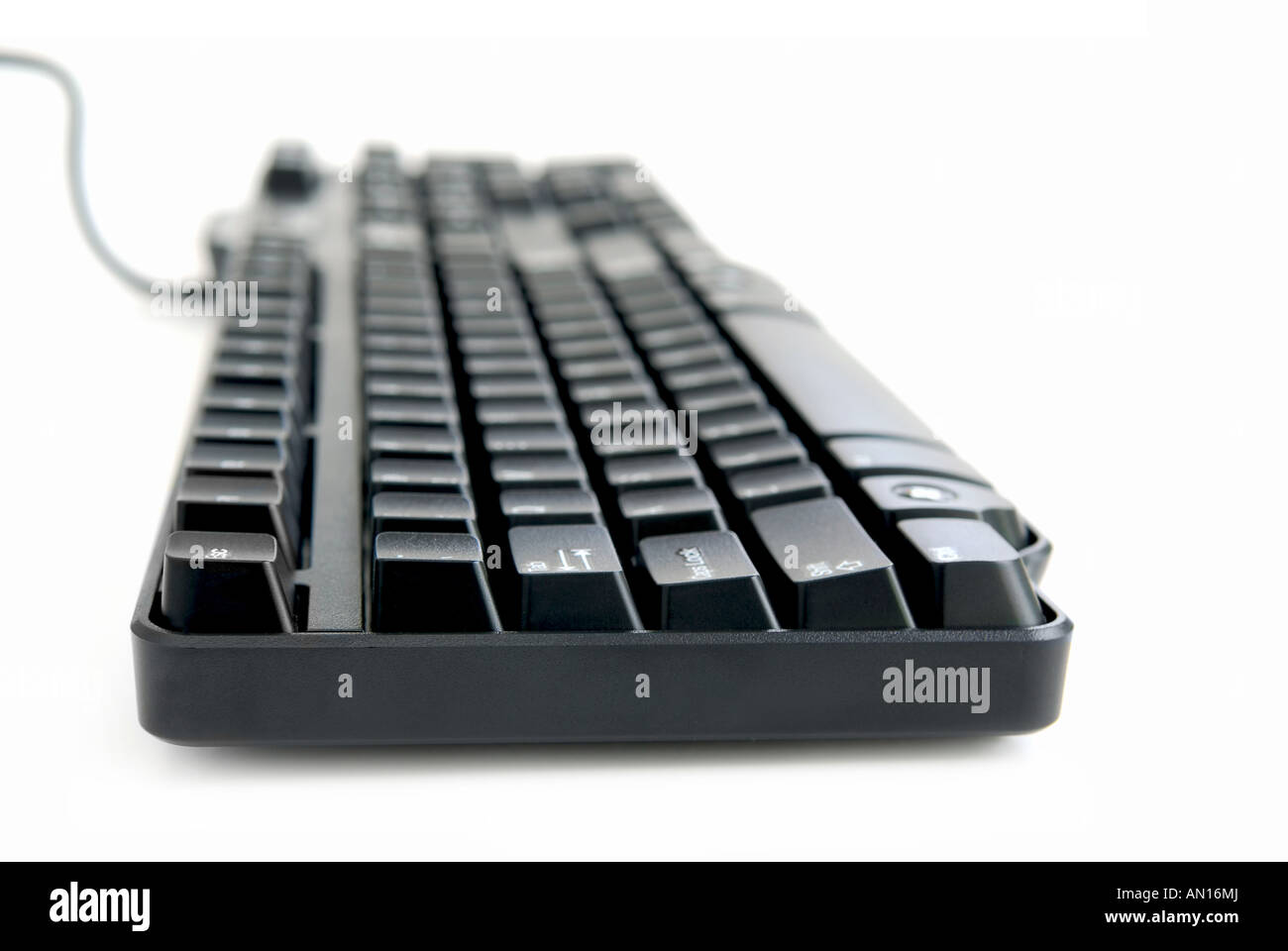 Black computer keyboard isolated on white background Stock Photo - Alamy