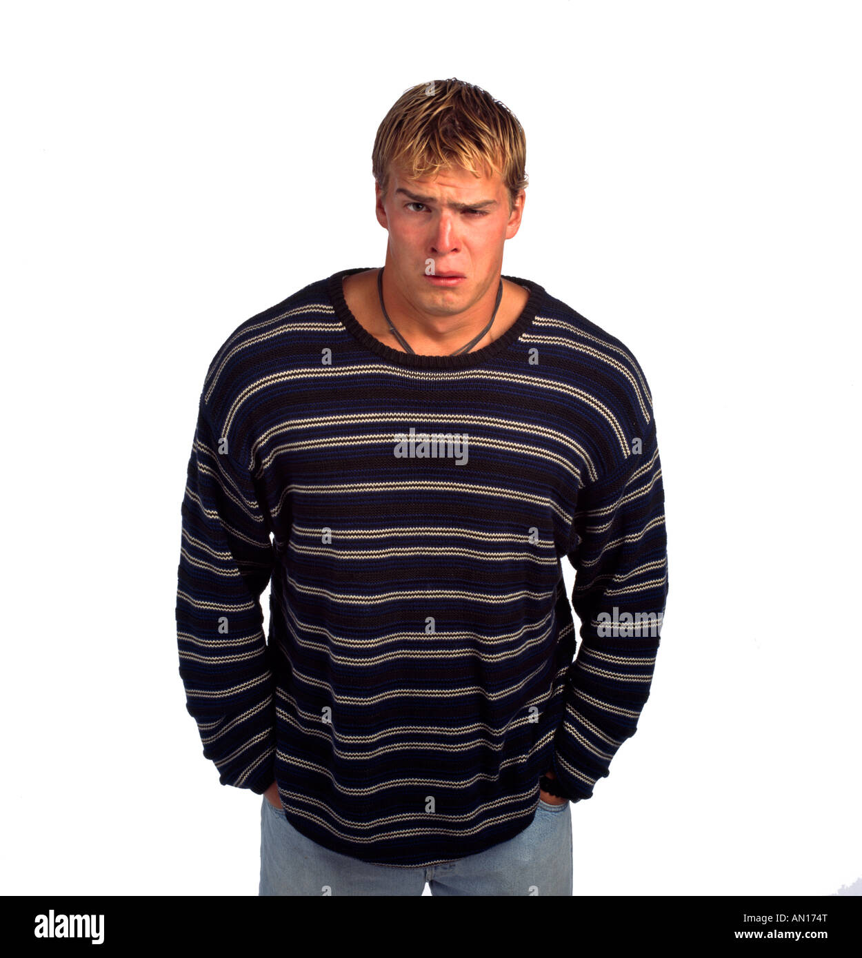 Man looking mad Stock Photo - Alamy
