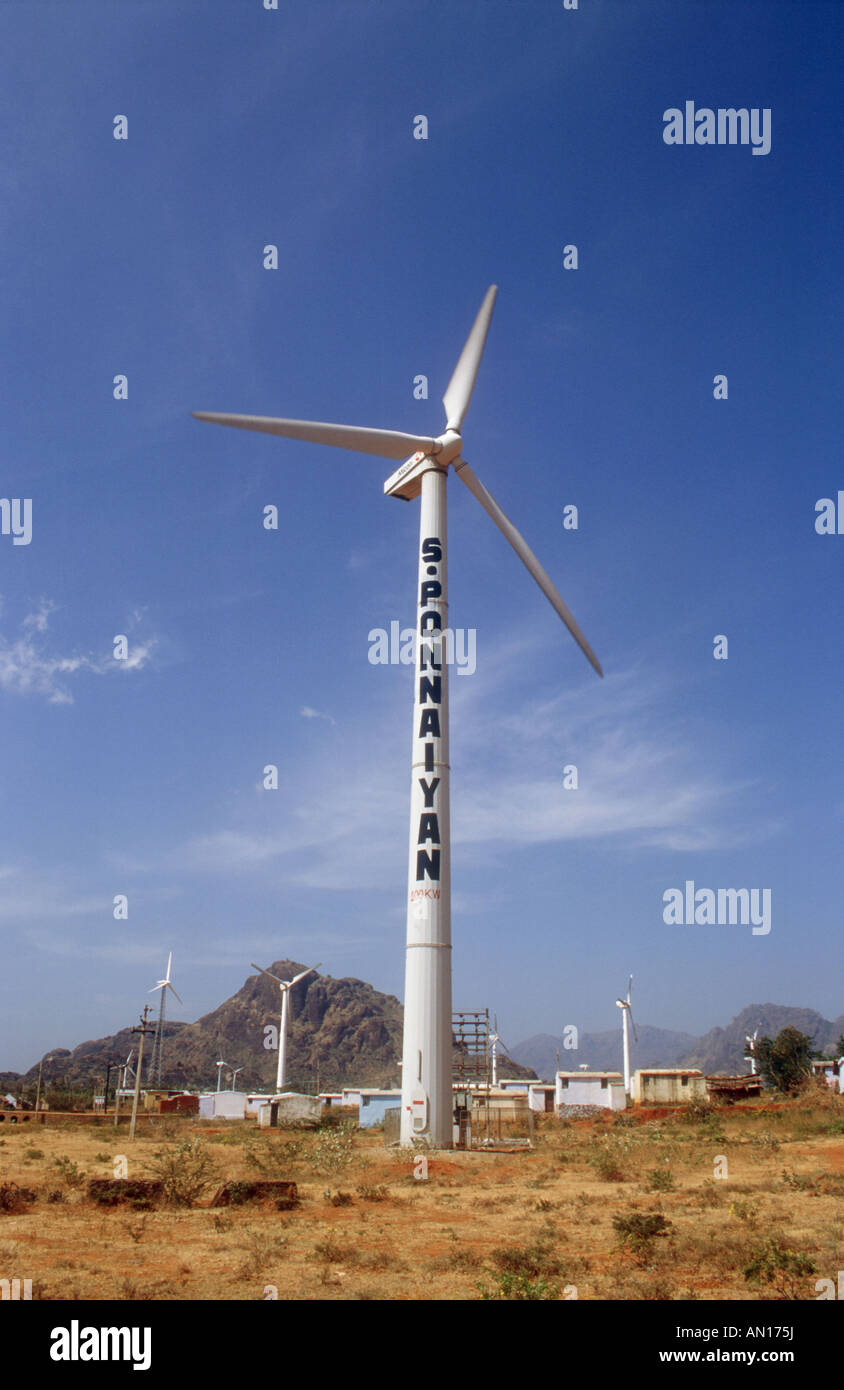 Wind farm in Southern India Stock Photo - Alamy