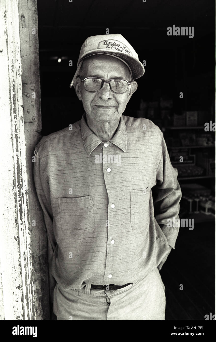 Robert Balser owner of his feed and hardware store in rural southern ...