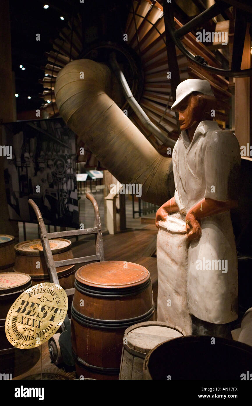 USA, Minnesota, Minneapolis: Mill City Museum located in converted ...