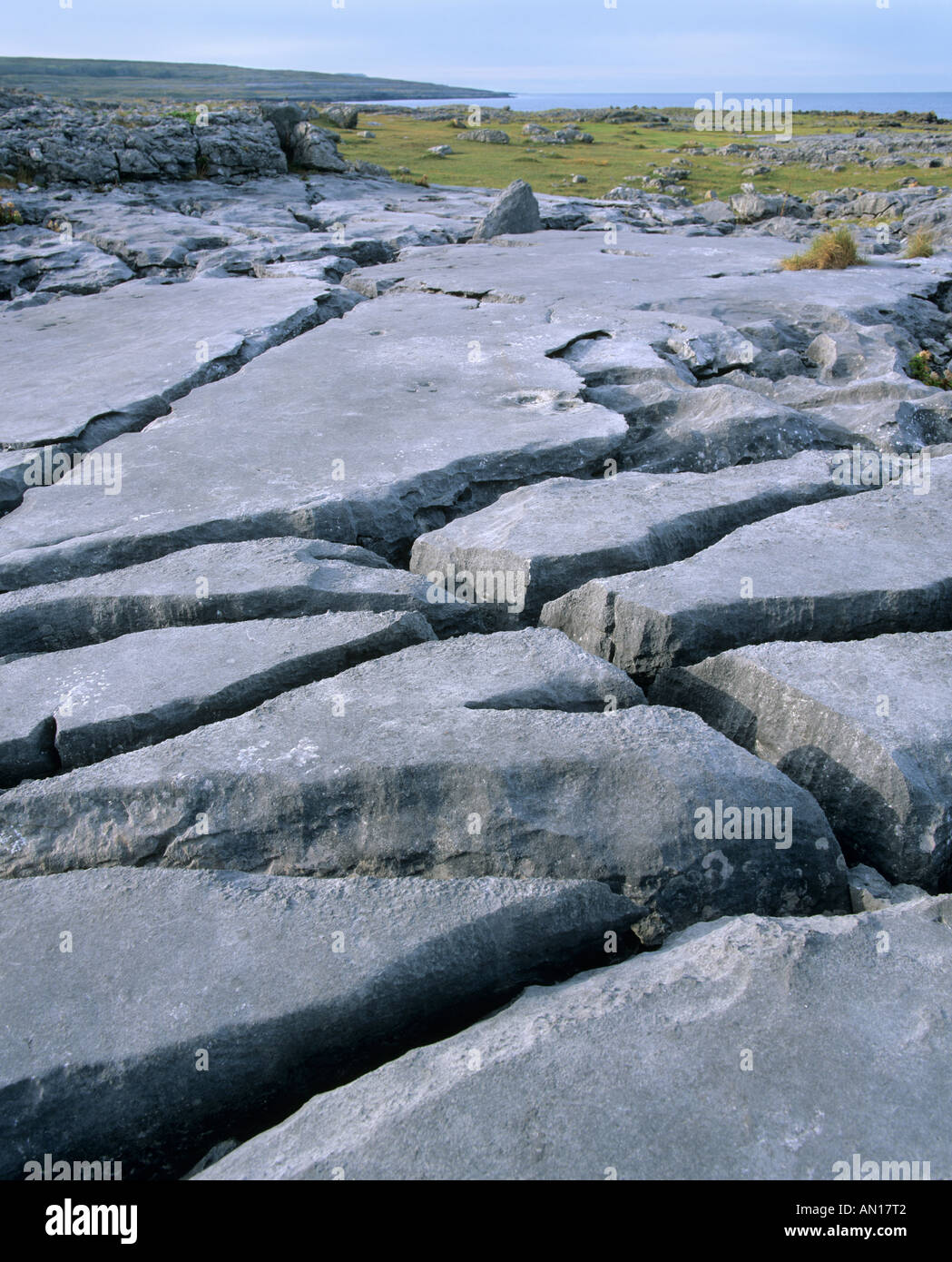 Limestone pavement The Burren Co Clare Republic of Ireland Stock Photo ...