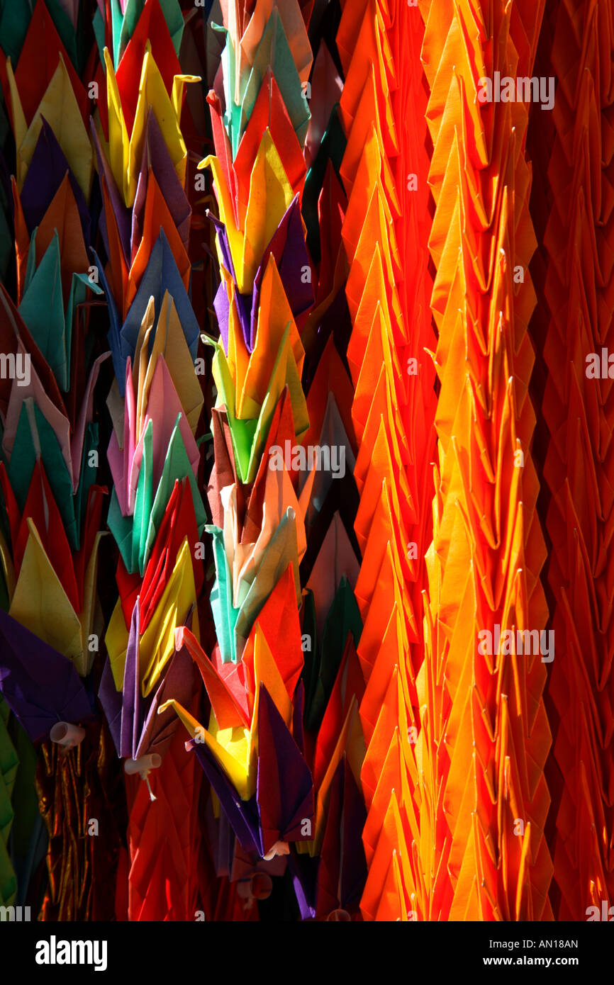 Nagasaki origami cranes hi-res stock photography and images - Alamy