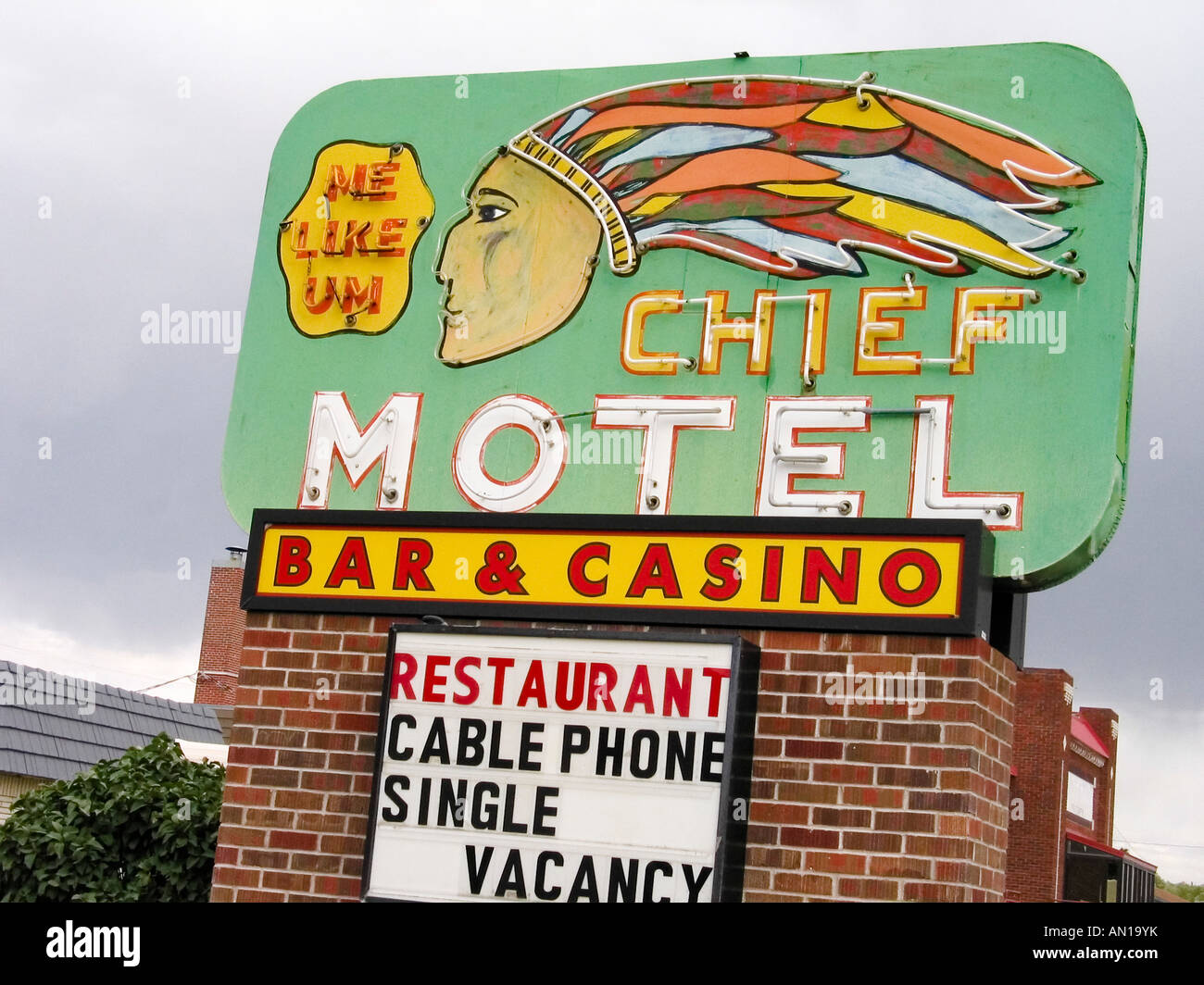 Chief Motel Sign High Resolution Stock Photography and Images - Alamy