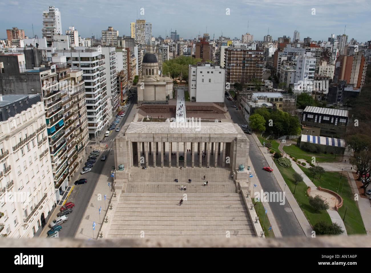 View of Rosario centre from Tower of the National Flag Memorial ...