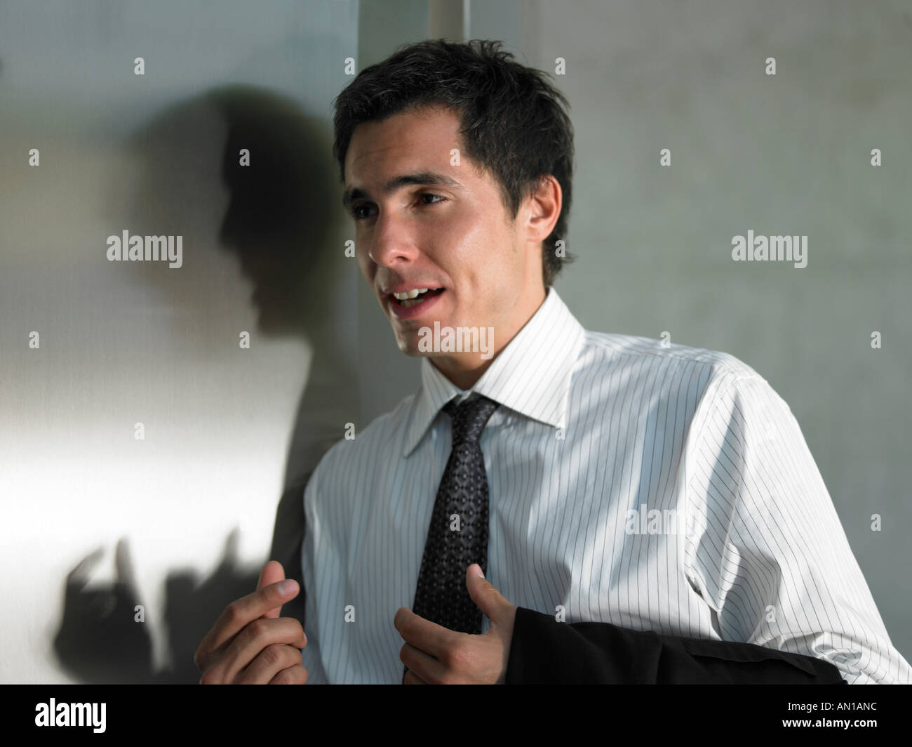 Man in conversation Stock Photo - Alamy