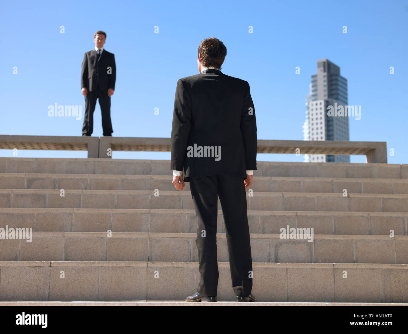 Two People Standing Opposite Each Other Stock Photos & Two People ...