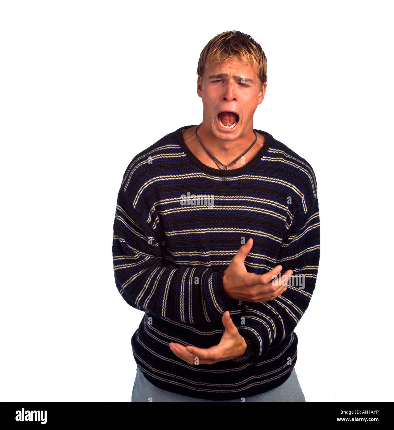 Man pleading his case Stock Photo - Alamy