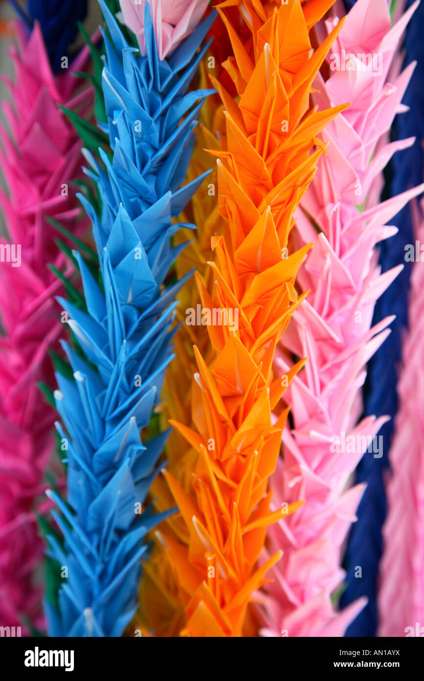 Sadako paper cranes hi-res stock photography and images - Alamy