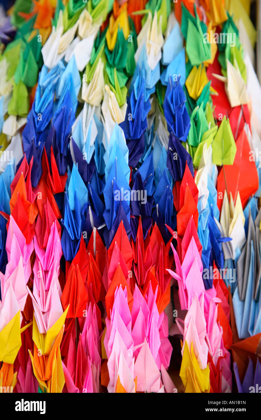 Sadako paper cranes hi-res stock photography and images - Alamy