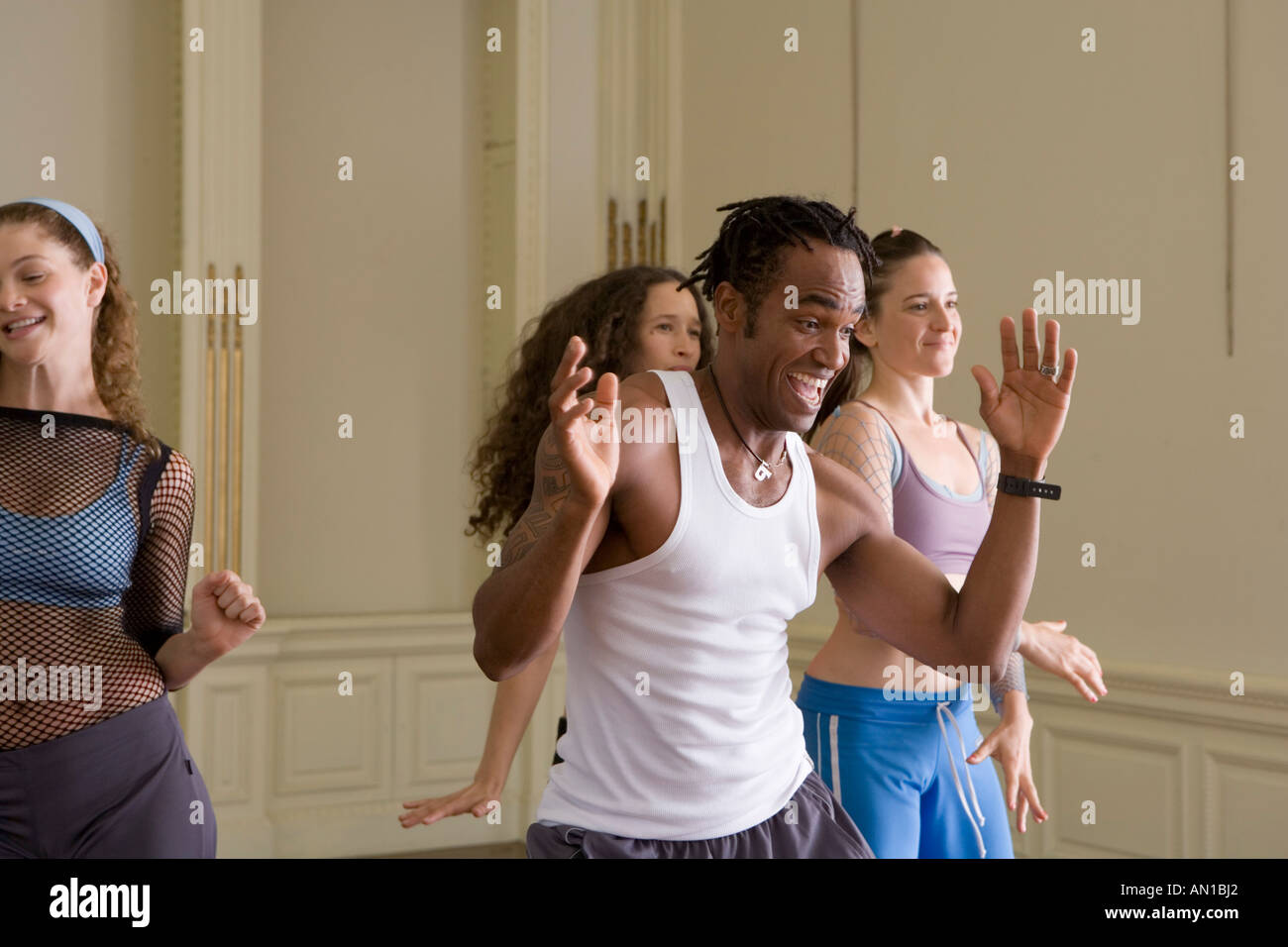 Men and women dancing Stock Photo - Alamy