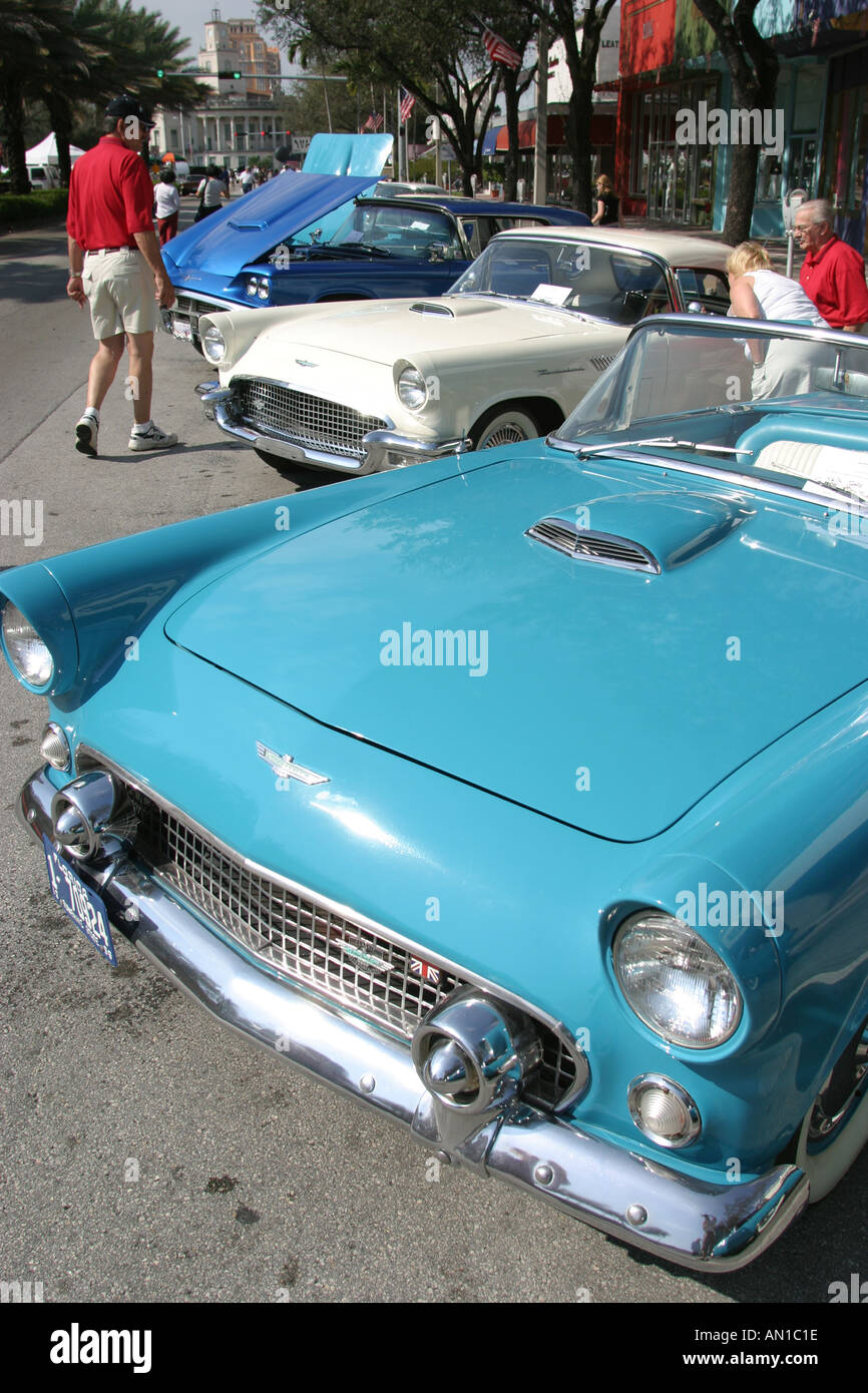 Miami Florida,Coral Gables,Miracle Mile,classic car cars show ...