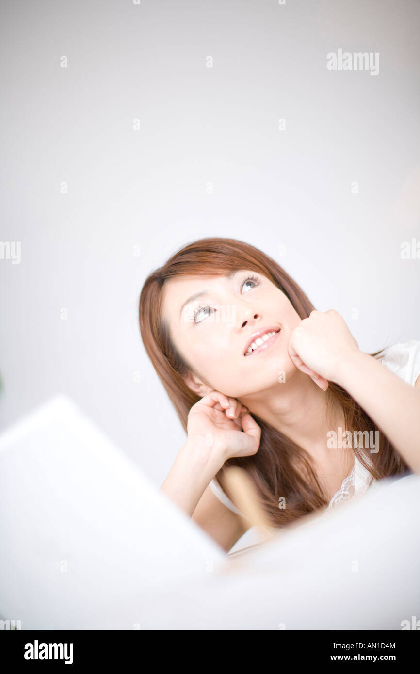 Portrait of Japanese woman Stock Photo - Alamy