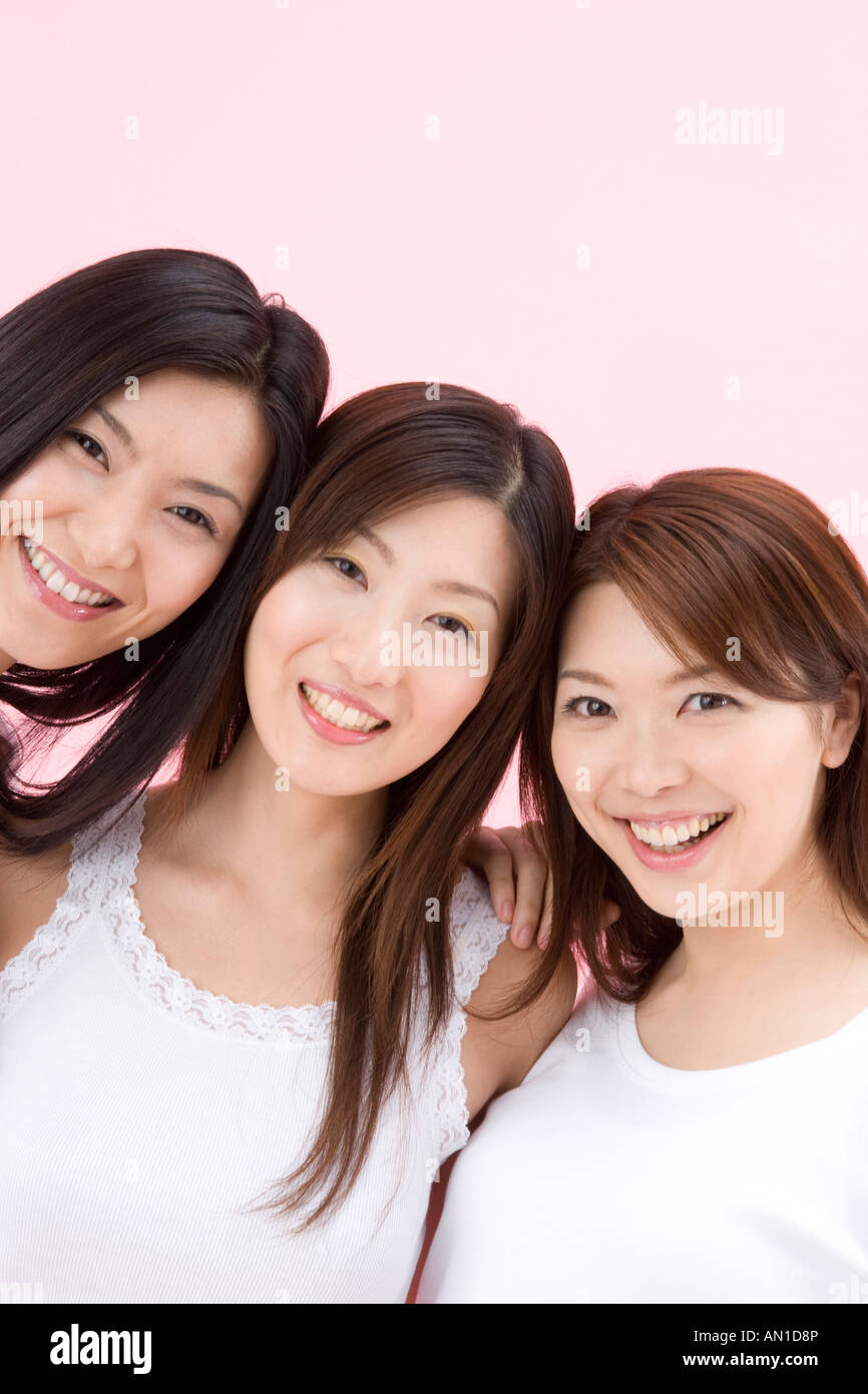 Smiling Japanese women Stock Photo - Alamy