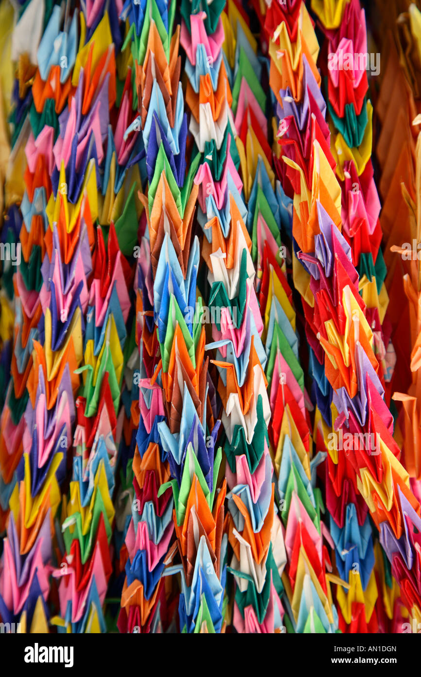 Sadako paper cranes hi-res stock photography and images - Alamy