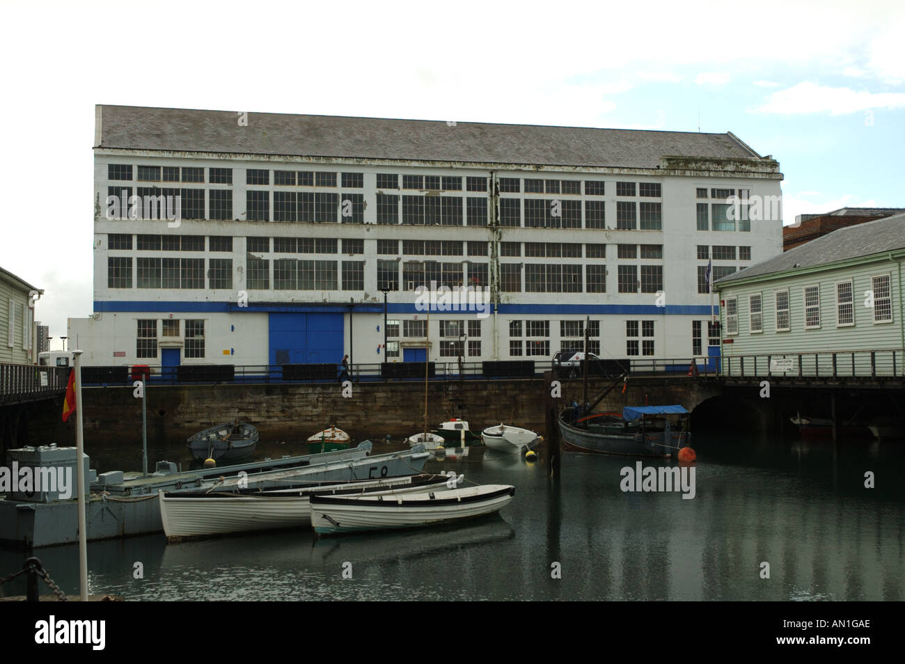 Boathouse No 4 at Portsmouth Historic Dockyard Dilapidated building ...