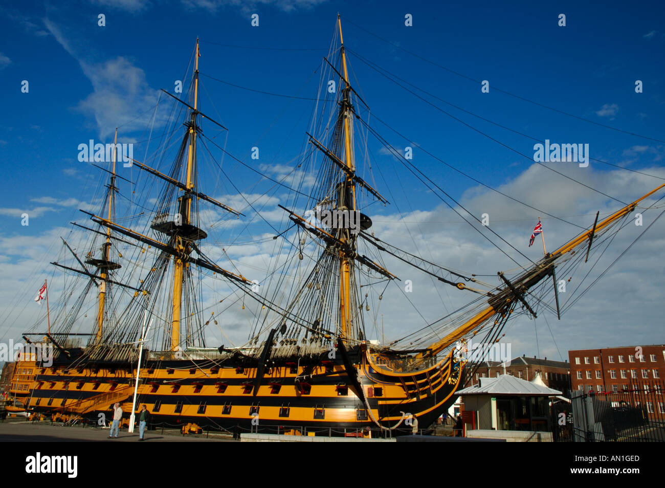 Bow mast rigging hms victory hi-res stock photography and images - Alamy