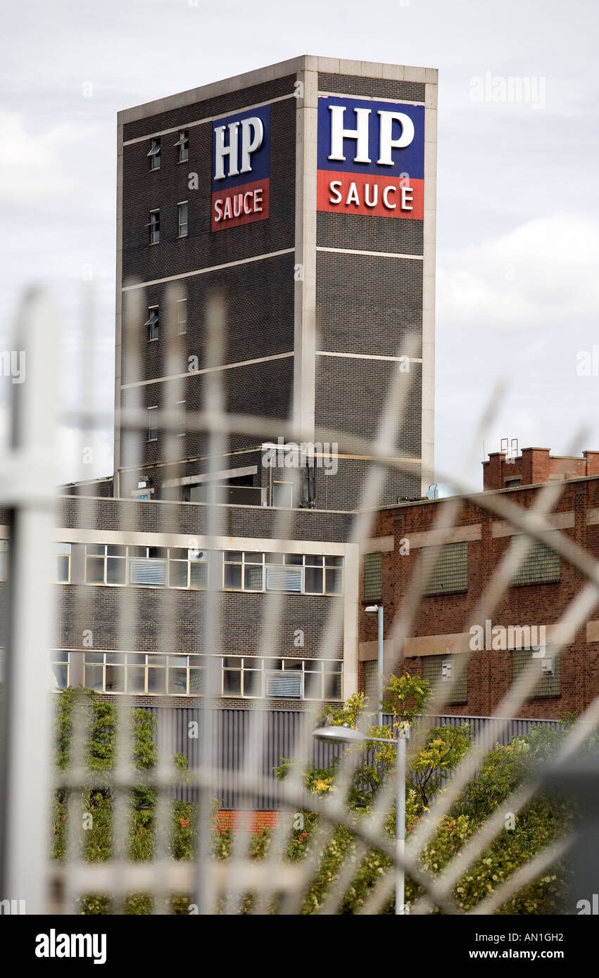 A view of the famous HP Sauce factory in Birmingham West Midlands ...