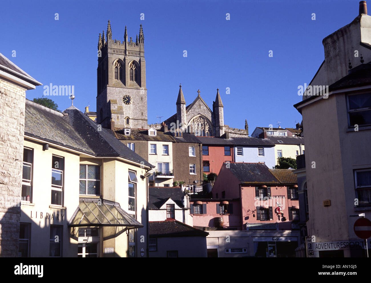 Brixham town centre hi-res stock photography and images - Alamy