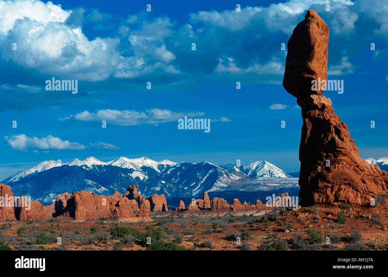 sandstone rock formation, USA, Utah, Arches NP Stock Photo - Alamy