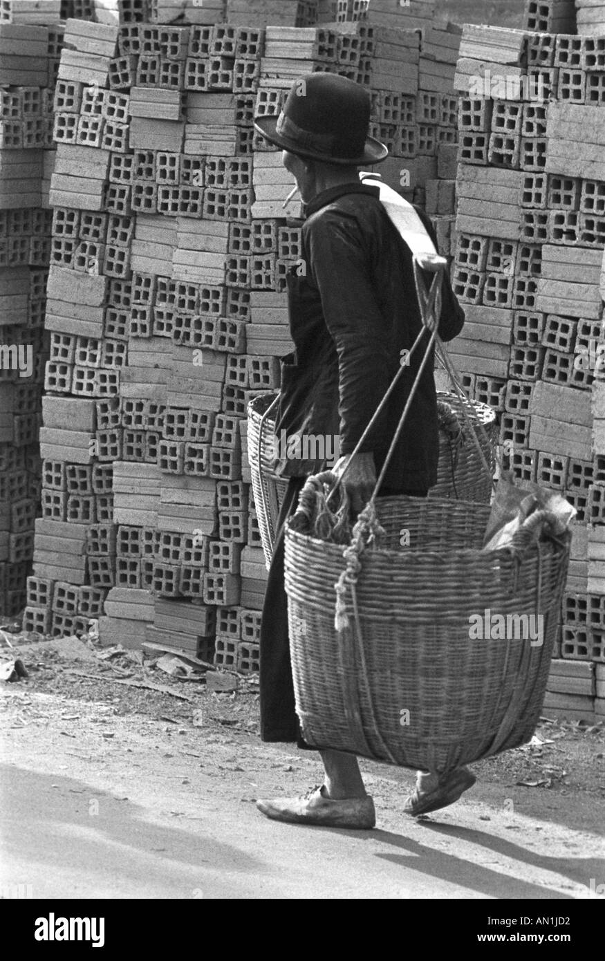 Basket load Saigon Vietnam Stock Photo - Alamy