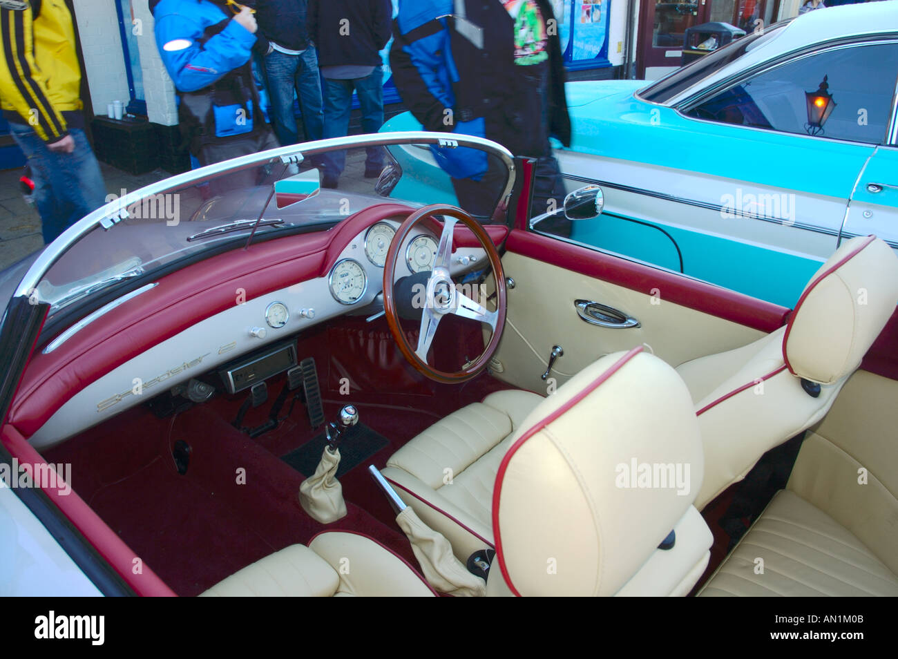 Porsche classic car at Wickham Square Boxing Day meet Hampshire Stock ...