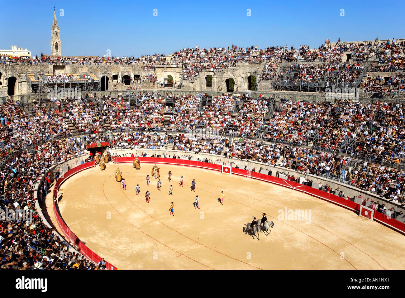 The arena of Nimes, France Stock Photo - Alamy