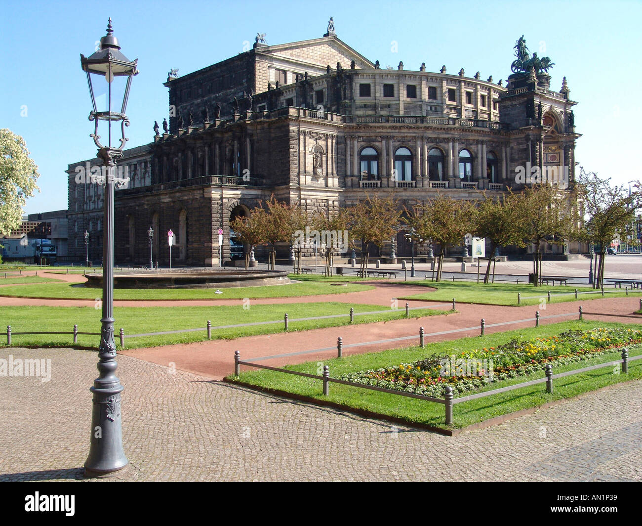 Semper Opera House, built 1871-1878 in Italian renaissance style ...