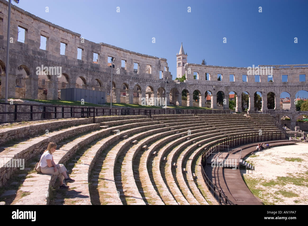 roman amphitheatre in pula, croatia Stock Photo - Alamy