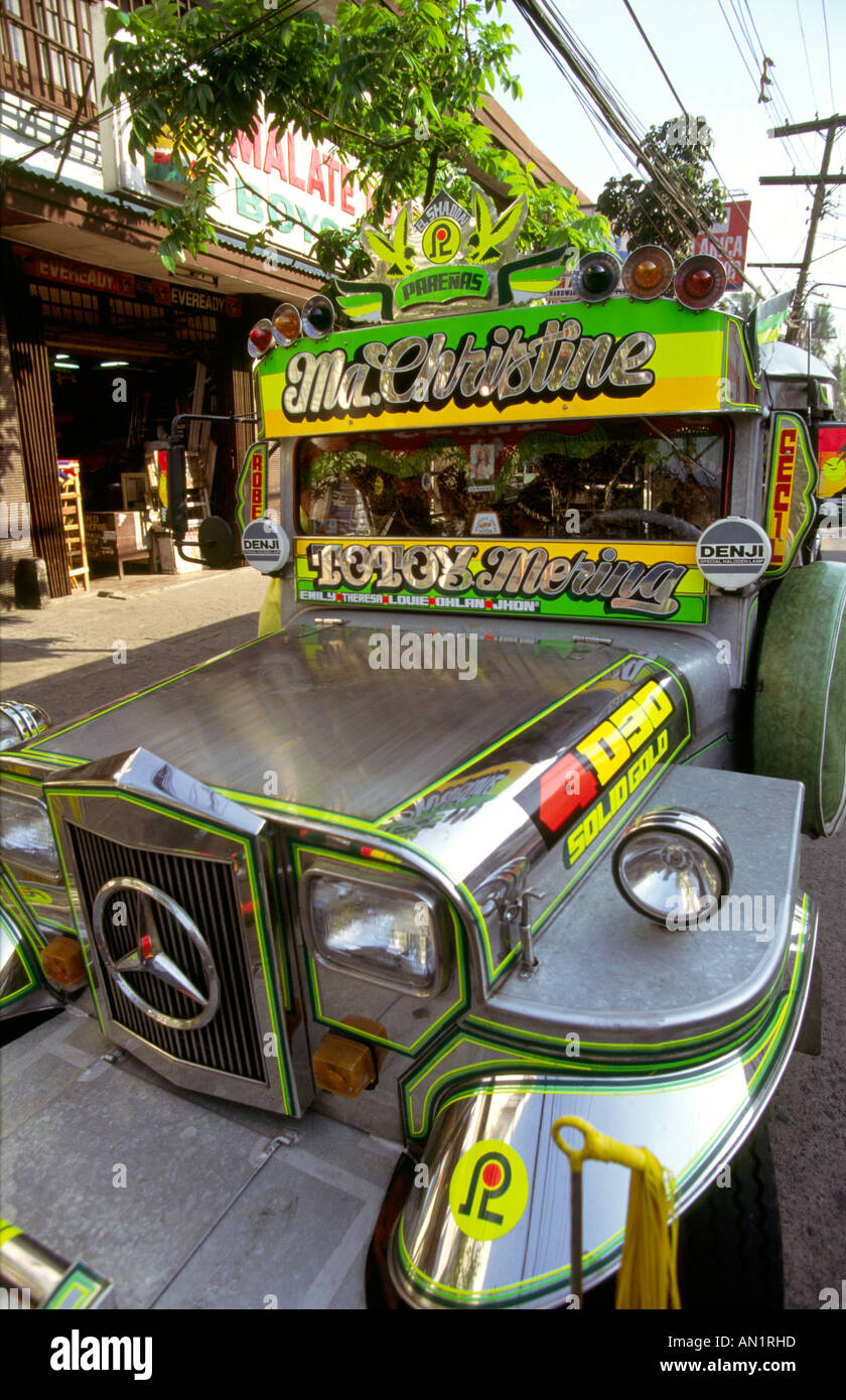 Philippines Manila Jeepney cab Stock Photo - Alamy