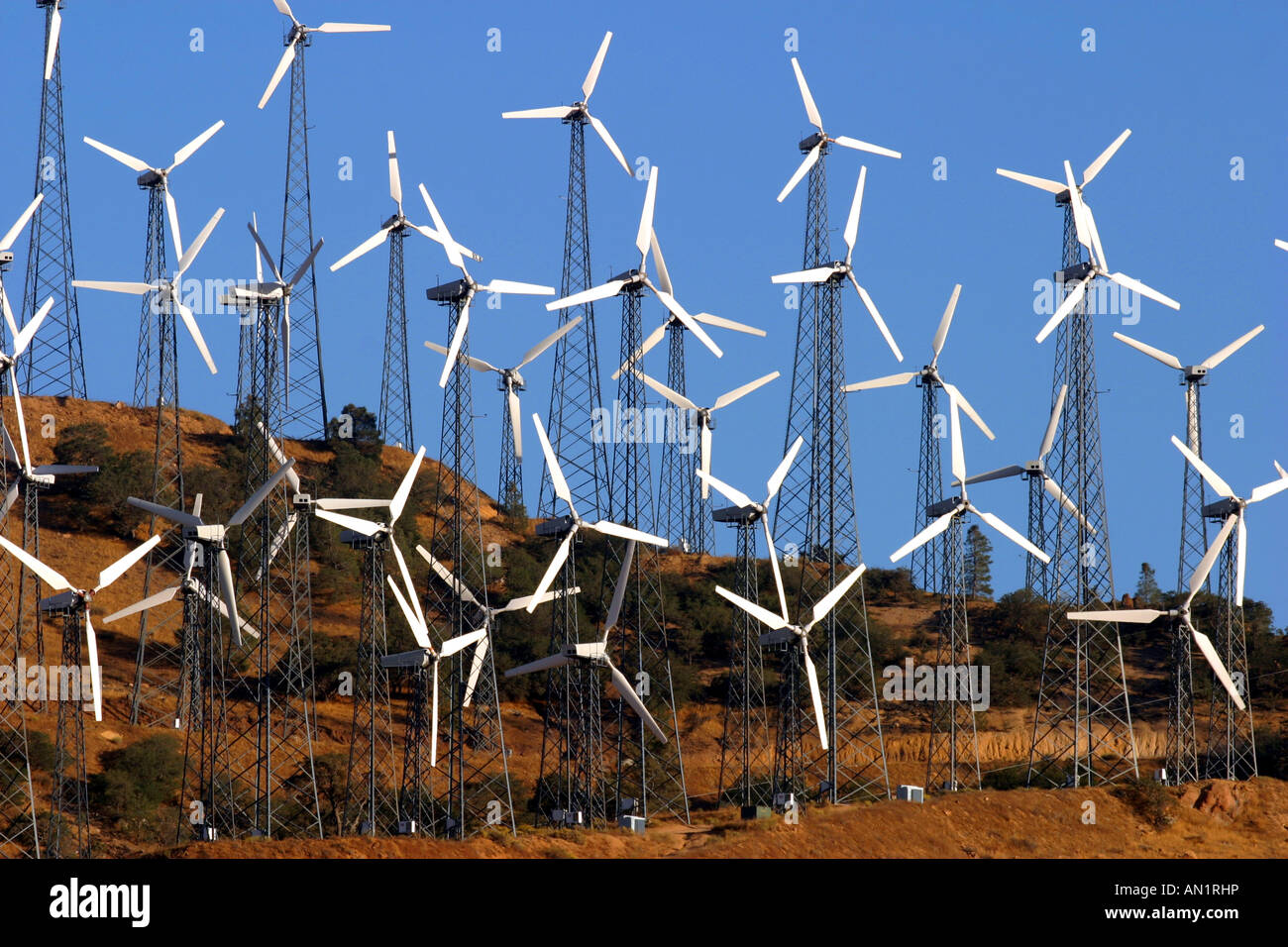wind energy parque wind power parque USA California Stock Photo - Alamy