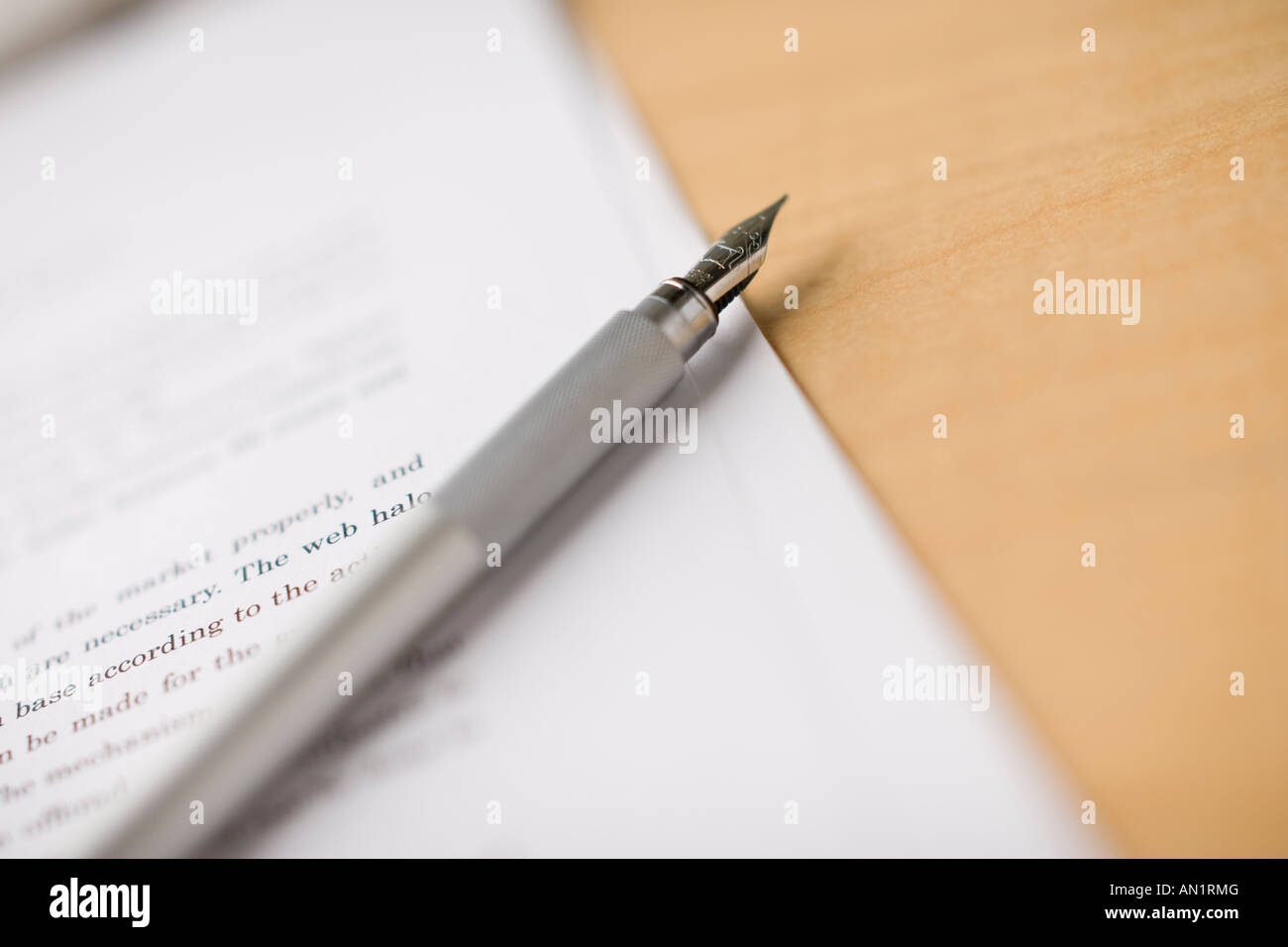 Pen and paper Stock Photo - Alamy