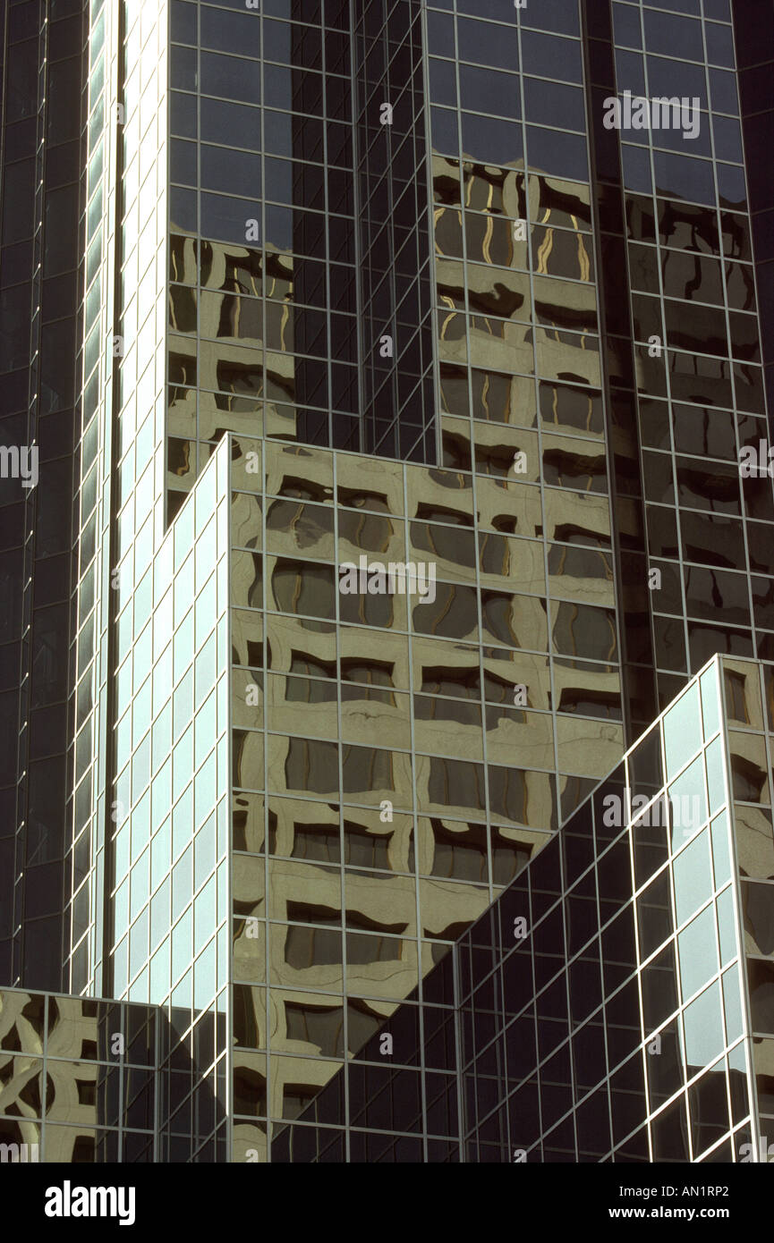 USA Texas Houston Galleria District reflections in Transco Tower Stock ...