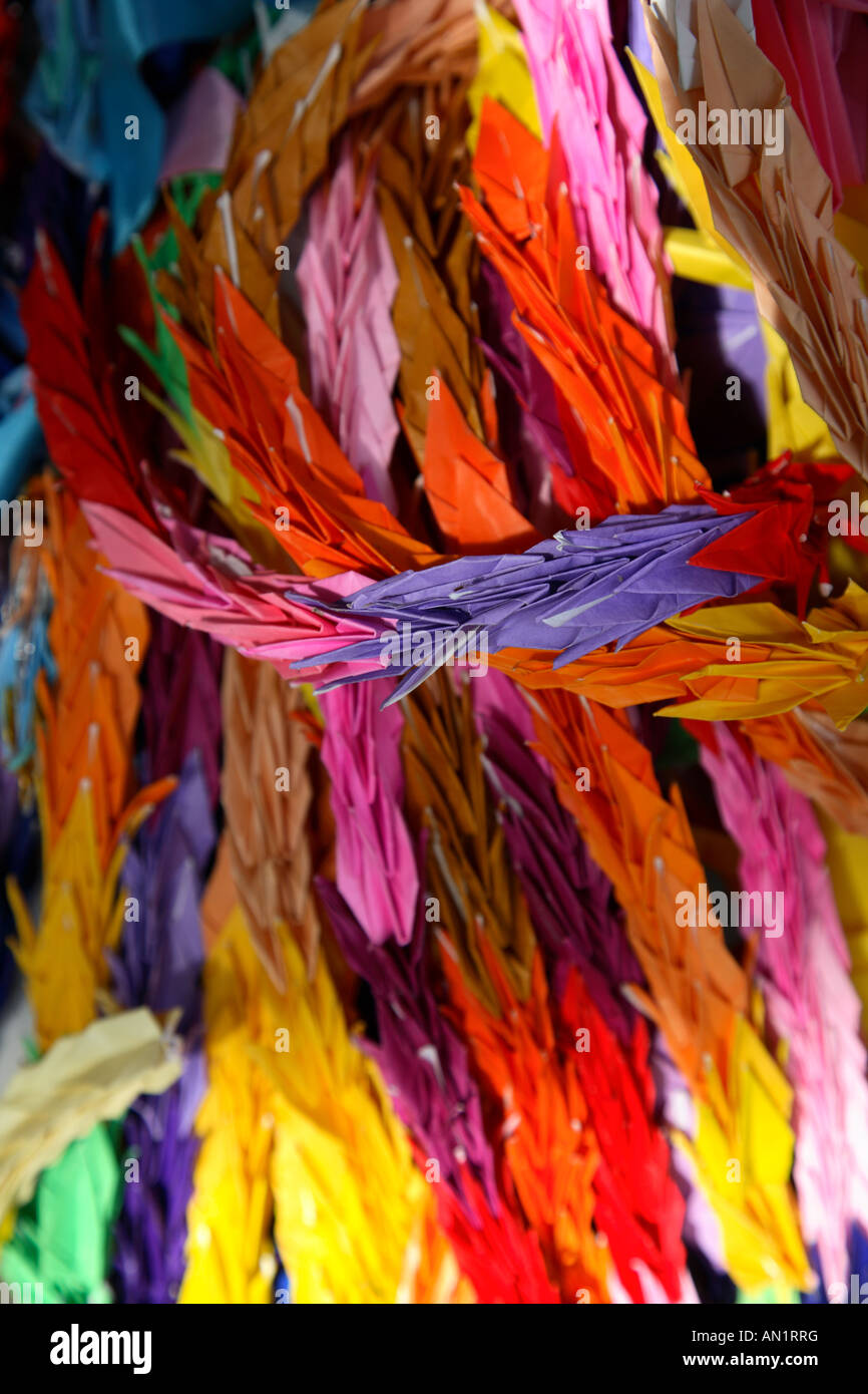 Sadako paper cranes hi-res stock photography and images - Alamy
