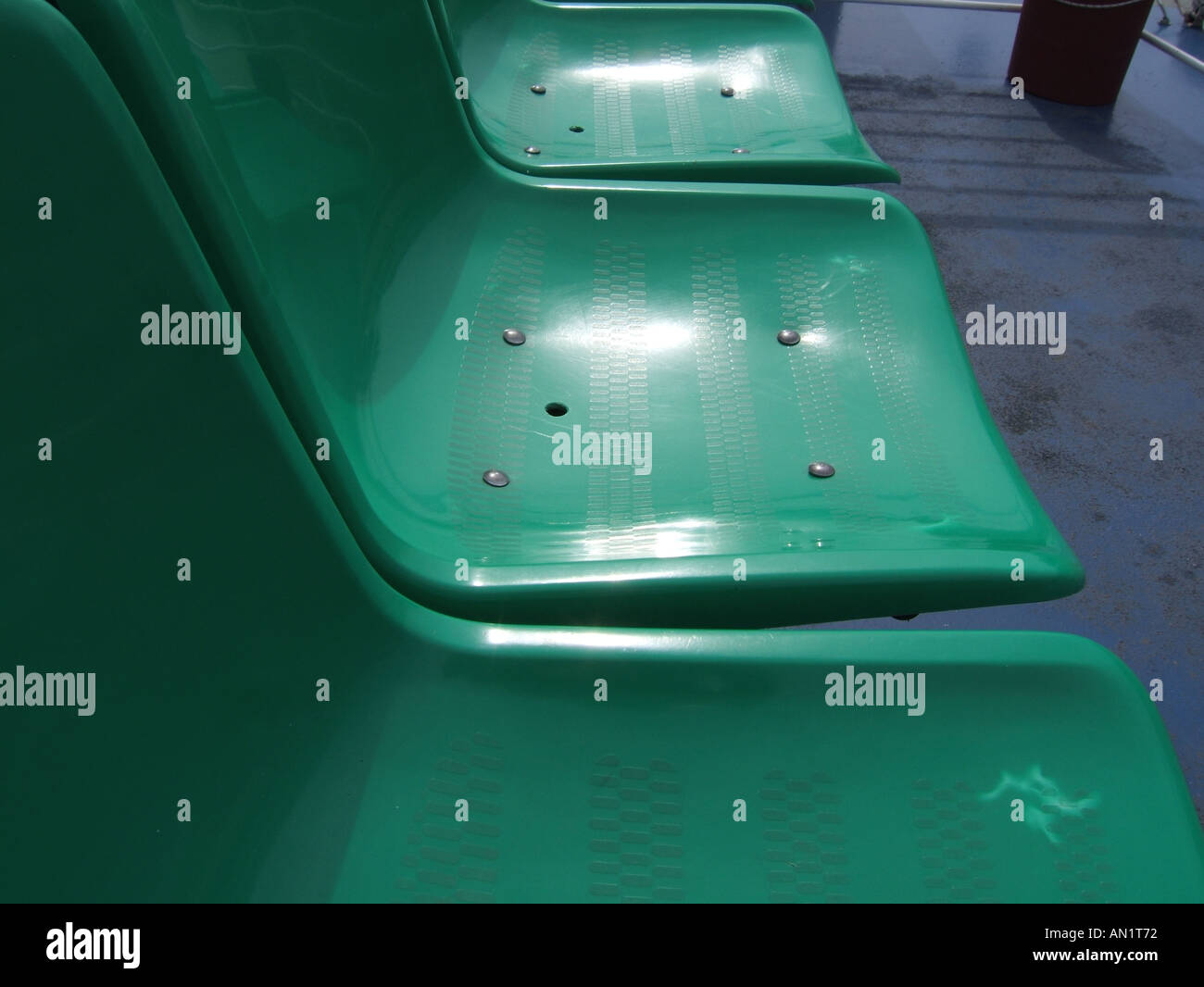 Plastic chair on ferry boat hi-res stock photography and images - Alamy