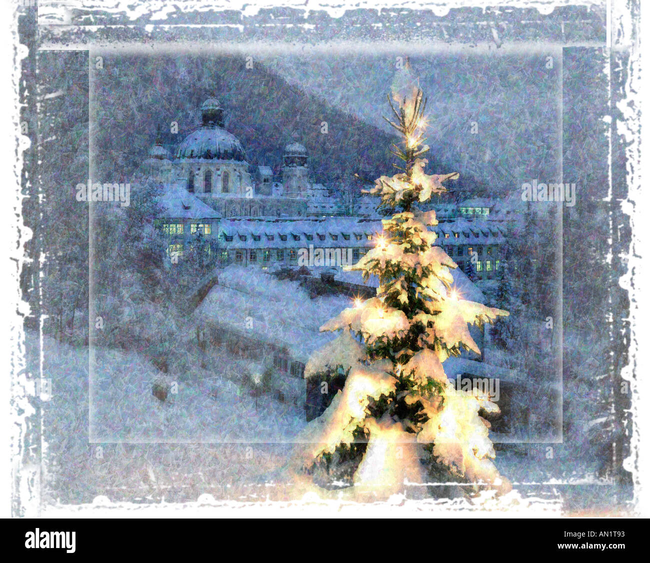 Christmas border card winter hi-res stock photography and images - Alamy