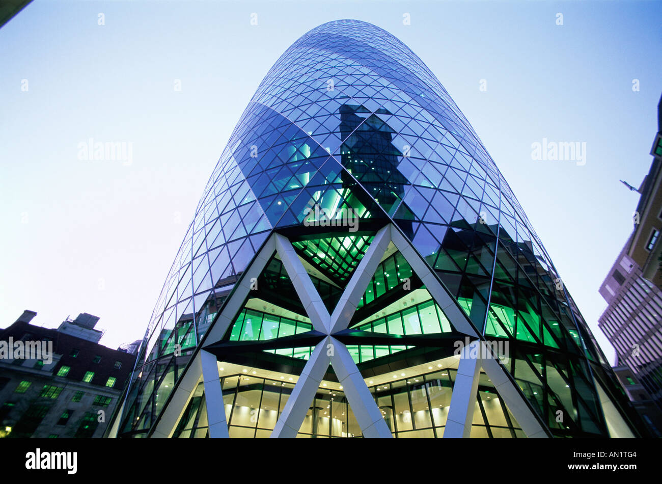 England,London,Swiss Re Building Stock Photo - Alamy