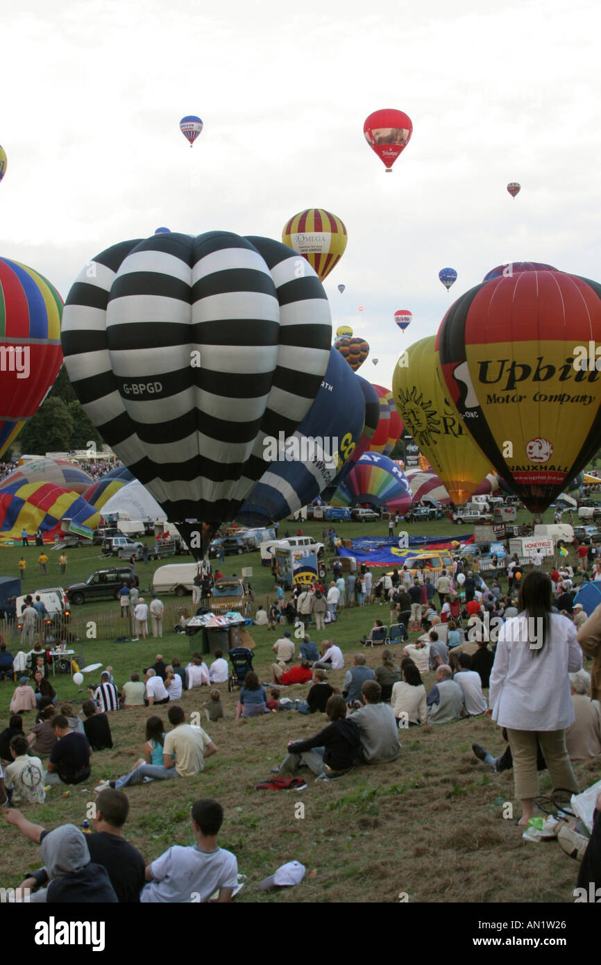 Bristol Balloon Fiesta Ashton Court Estate near Bristol England UK 2005 ...