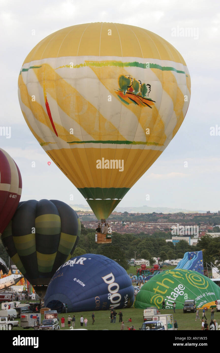 Bristol Balloon Fiesta Ashton Court Estate near Bristol England UK 2005 ...