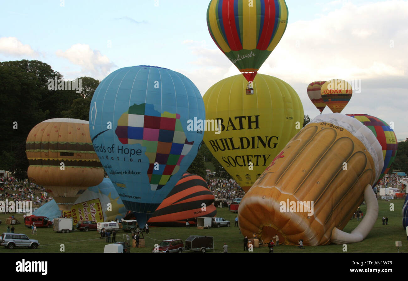 Bristol Balloon Fiesta Ashton Court Estate near Bristol England UK 2005 ...