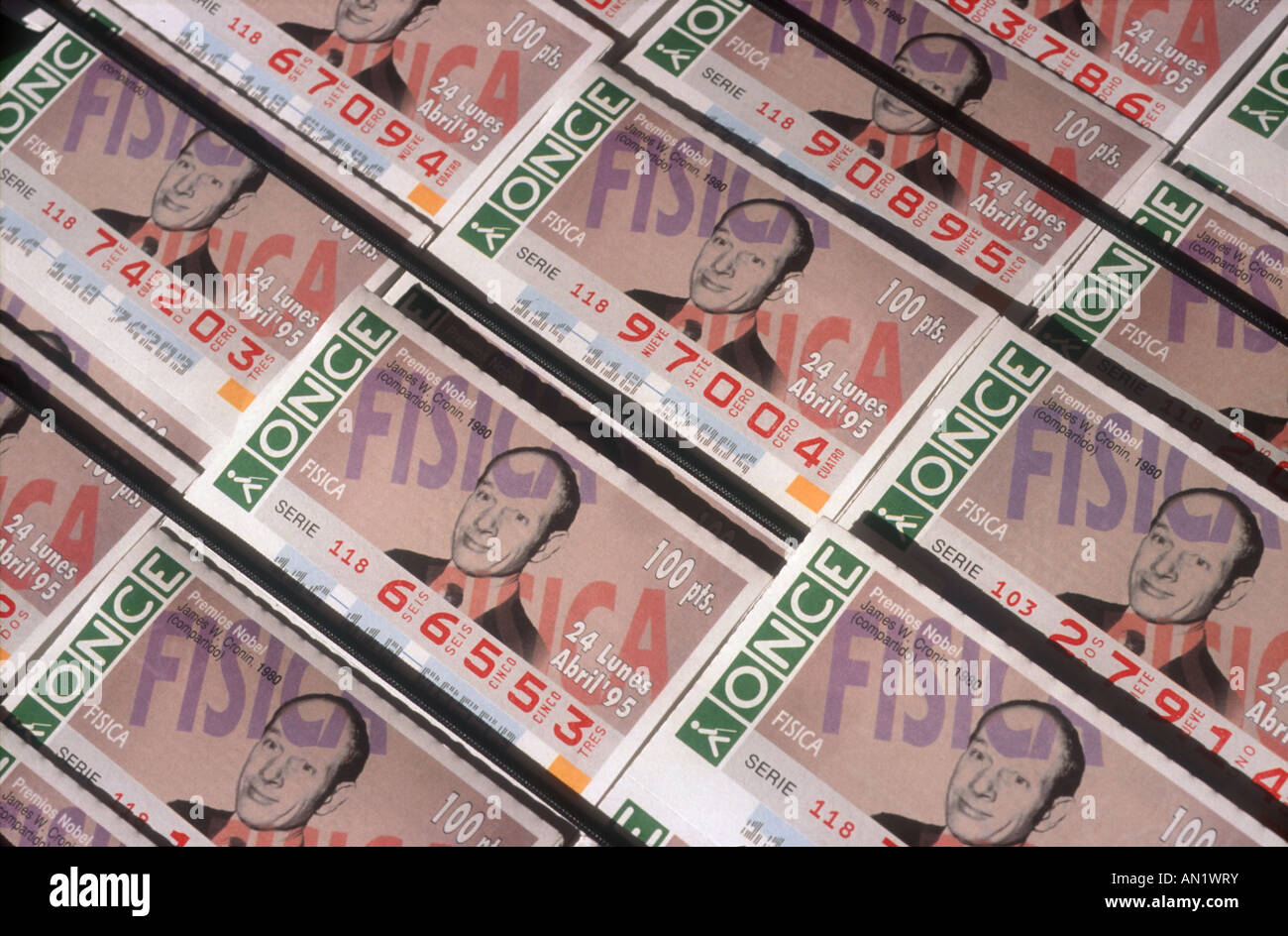 Lottery tickets ONCE which organisation for people with visual ...